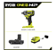 RYOBI PBLID01B-PSK005 ONE+ HP 18V Brushless Cordless 1/4 in. Impact ...