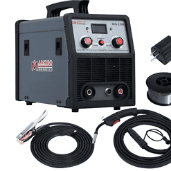 AMICO POWER130 Amp MIG Wire Feeder Flux Cored Wire Gasless Welder, 115 ...
