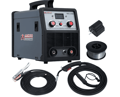 AMICO POWER130 Amp MIG Wire Feeder Flux Cored Wire Gasless Welder, 115 ...