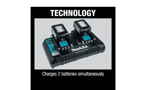 Makita DC18RD 18-Volt Lithium-Ion Dual Port Rapid Optimum Charger ...