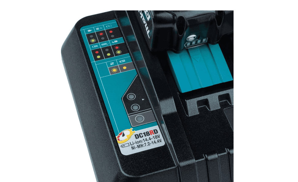 Makita DC18RD 18-Volt Lithium-Ion Dual Port Rapid Optimum Charger ...