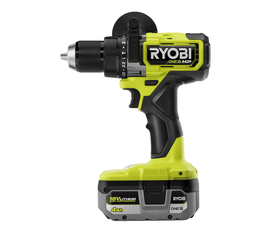 RYOBI PBLHM101K ONE+ HP 18V Brushless Cordless 1/2 in. Hammer Drill Kit ...