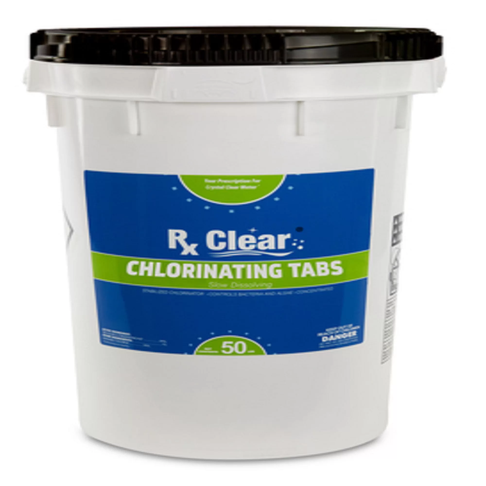 Rx Clear 1" Stabilized Chlorine Tablets Swimming Pool Chemical | 50 lb ...