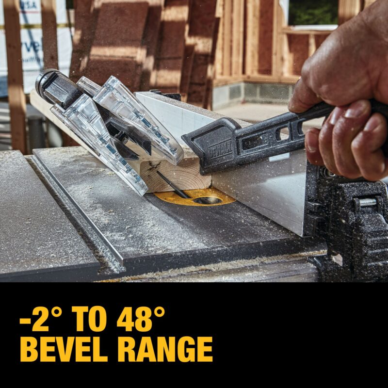 DEWALT Table Saw DWE7485 15 Amp Corded 8-1/4 in. Compact Portable ...