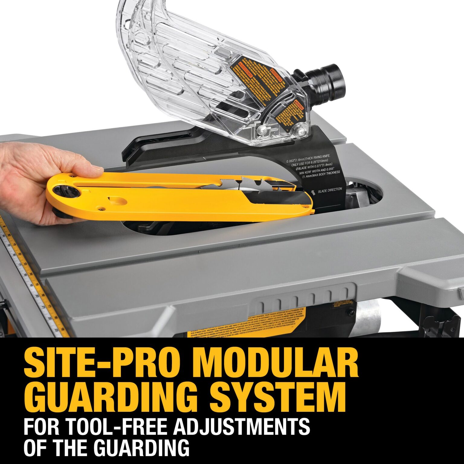 DEWALT Table Saw DWE7485 15 Amp Corded 8-1/4 in. Compact Portable ...