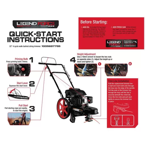 Legend Force Walk Behind String Trimmer