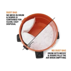 RIDGID VF3502C High-Efficiency Size A Dust Collection Bags for 12 to 16 ...