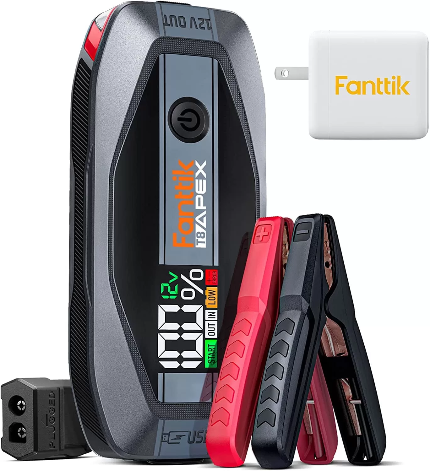 Fanttik 2000 Amp Jump Starter, 12V Car Battery Booster, 65W Two-Way ...