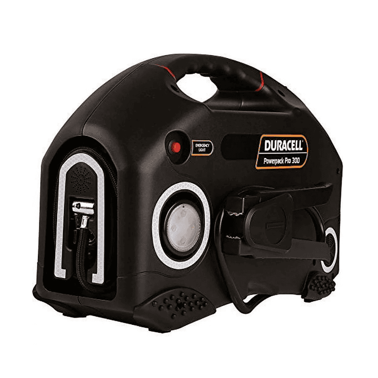 Duracell DR300PWR Powerpack Jump Starter, Compressor and Inverter (Pro ...