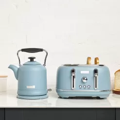 Haden Poole Blue Highclere Cordless Electric Kettle - MartDiscover.com