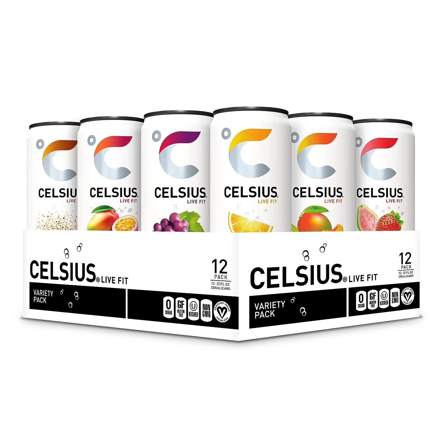 CELSIUS Assorted Flavors Official Variety Pack, Functional Essential ...