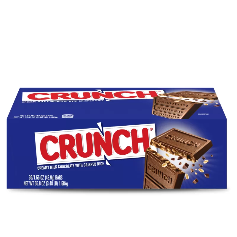 CRUNCH, 36 Count, Milk Chocolate And Crisped Rice, Full Size ...
