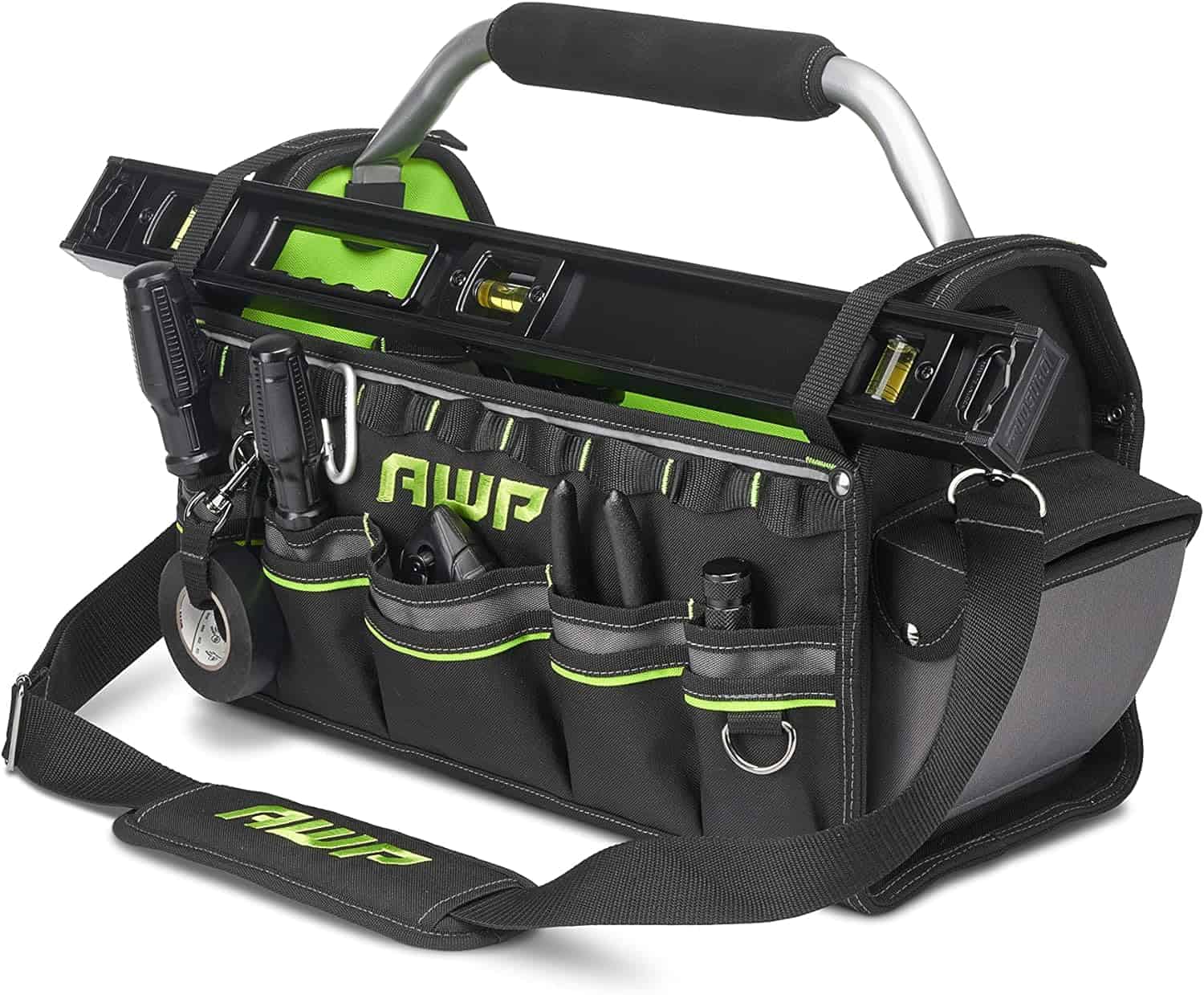 AWP 18 Inch Pro Tool Tote with Rotating Handle for Easy Tool Access ...