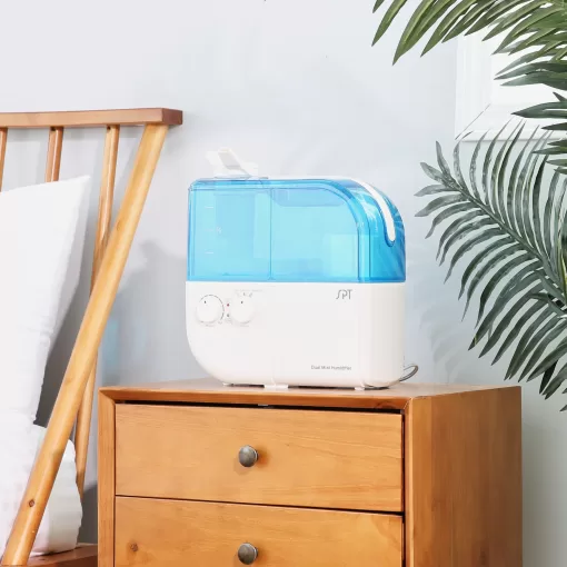 SPT 1-Gallons Tabletop Cool Mist/Warm Mist Humidifier (For Rooms Up To ...