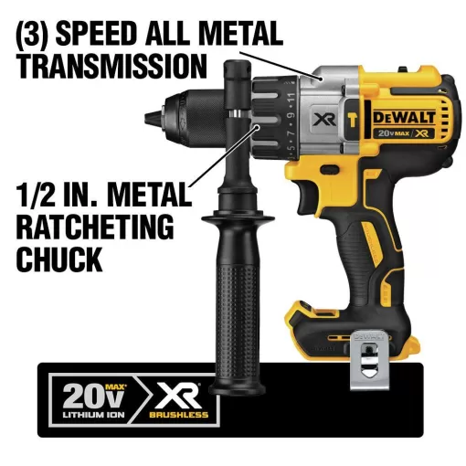 DEWALT DCD791P1W996 20V MAX XR Cordless Brushless 1/2 in. Drill/Driver ...