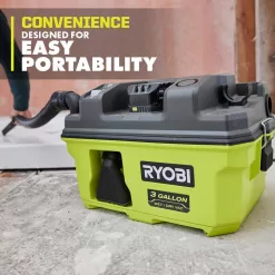 RYOBI PCL734B ONE+ 18V LINK Cordless 3 Gal. Wet/Dry Vacuum (Tool Only ...