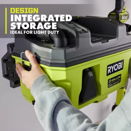 RYOBI PCL734B ONE+ 18V LINK Cordless 3 Gal. Wet/Dry Vacuum (Tool Only ...