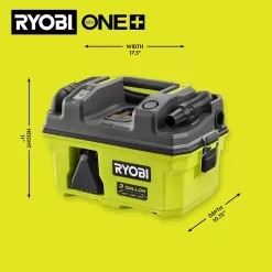 RYOBI PCL734B ONE+ 18V LINK Cordless 3 Gal. Wet/Dry Vacuum (Tool Only ...