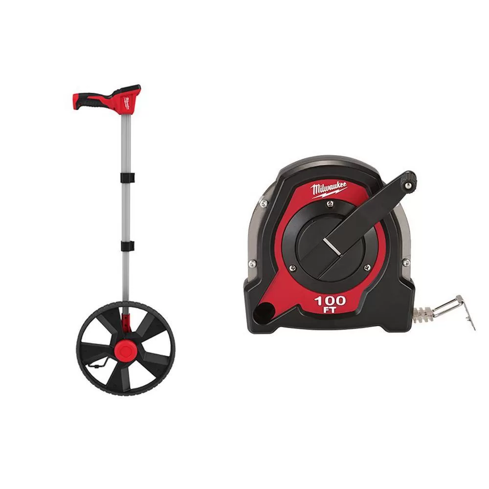 Milwaukee 48-22-5112-48-22-5101 12 in. Digital Measuring Wheel with 100 ...