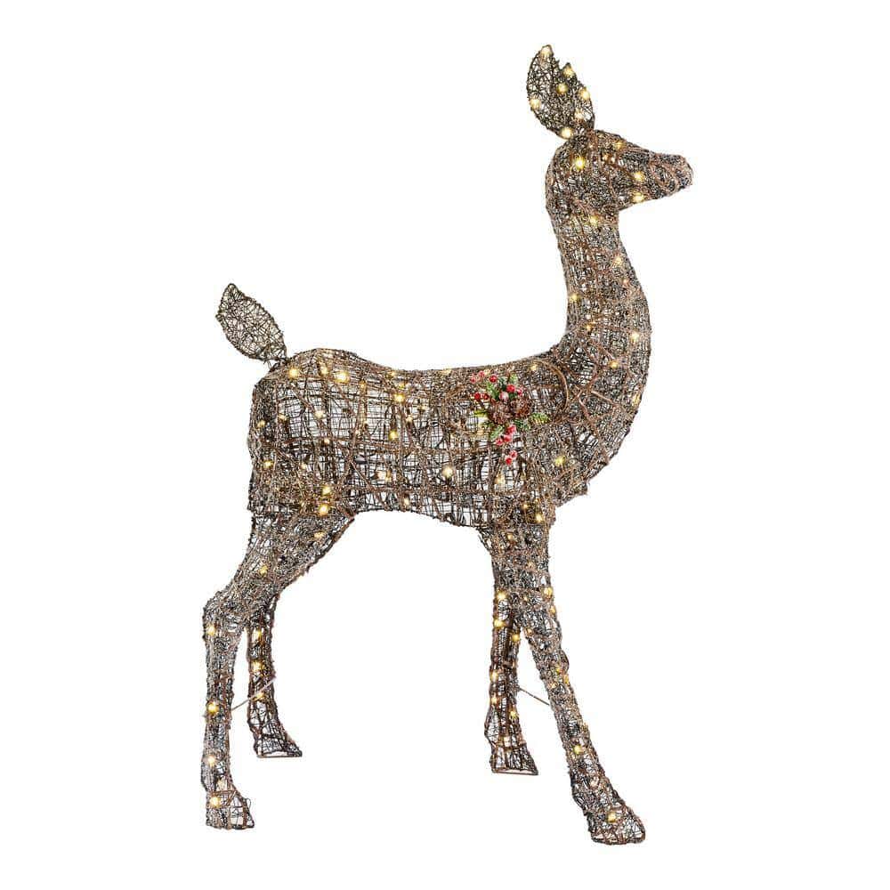 Home Accents Holiday 21RT2112111 54 in Warm White LED Meadow Frost ...