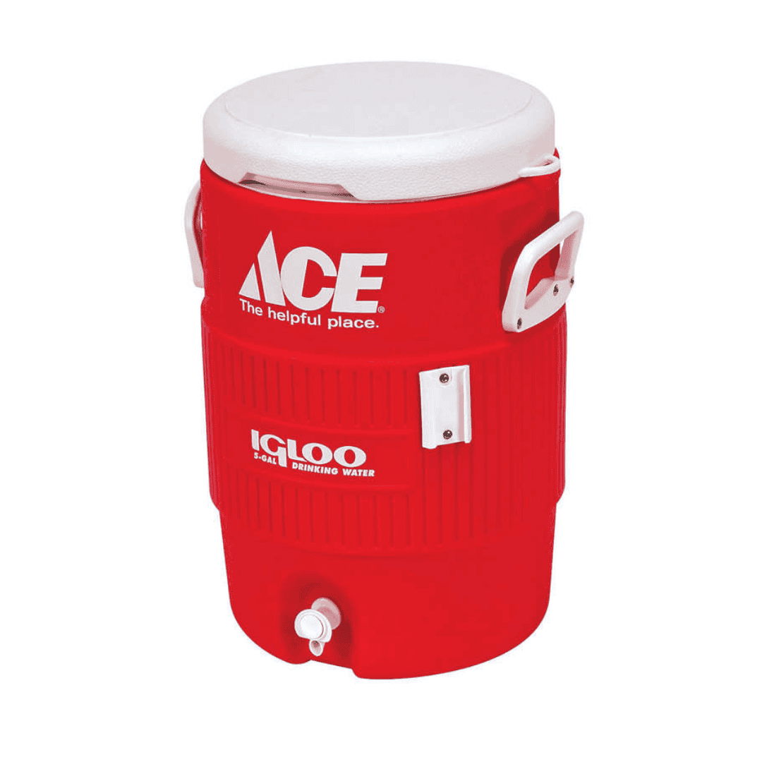 Igloo Ace Red/White 5 gal Water Cooler - MartDiscover.com