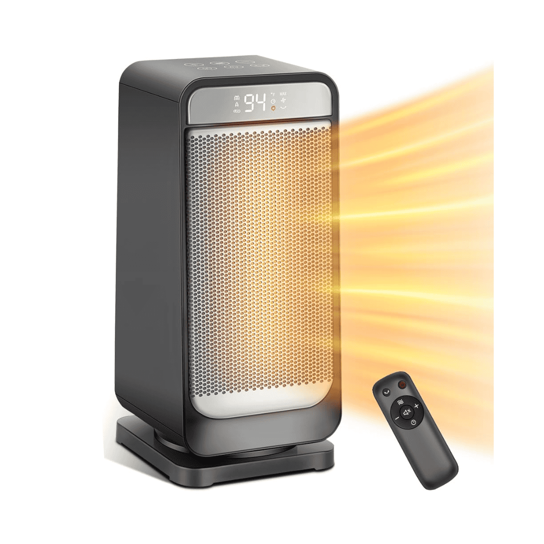Wind Talk Space Heaters for Indoor Use, 1500W Ceramic Electric Heater ...