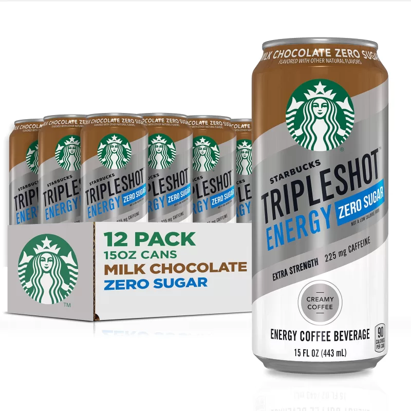Starbucks Tripleshot Zero Sugar Energy Extra Strength Espresso Coffee ...