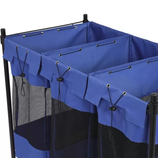 HOUSEHOLD ESSENTIALS 7119 33 in. H x 35 in. W x 18 in. D Black Metal 3 ...