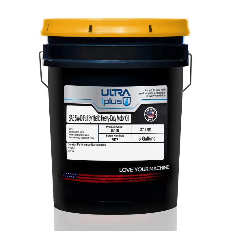 Ultra1Plus SAE 5W-40 Full Synthetic Heavy-Duty Motor Oil API CK-4/SN ...