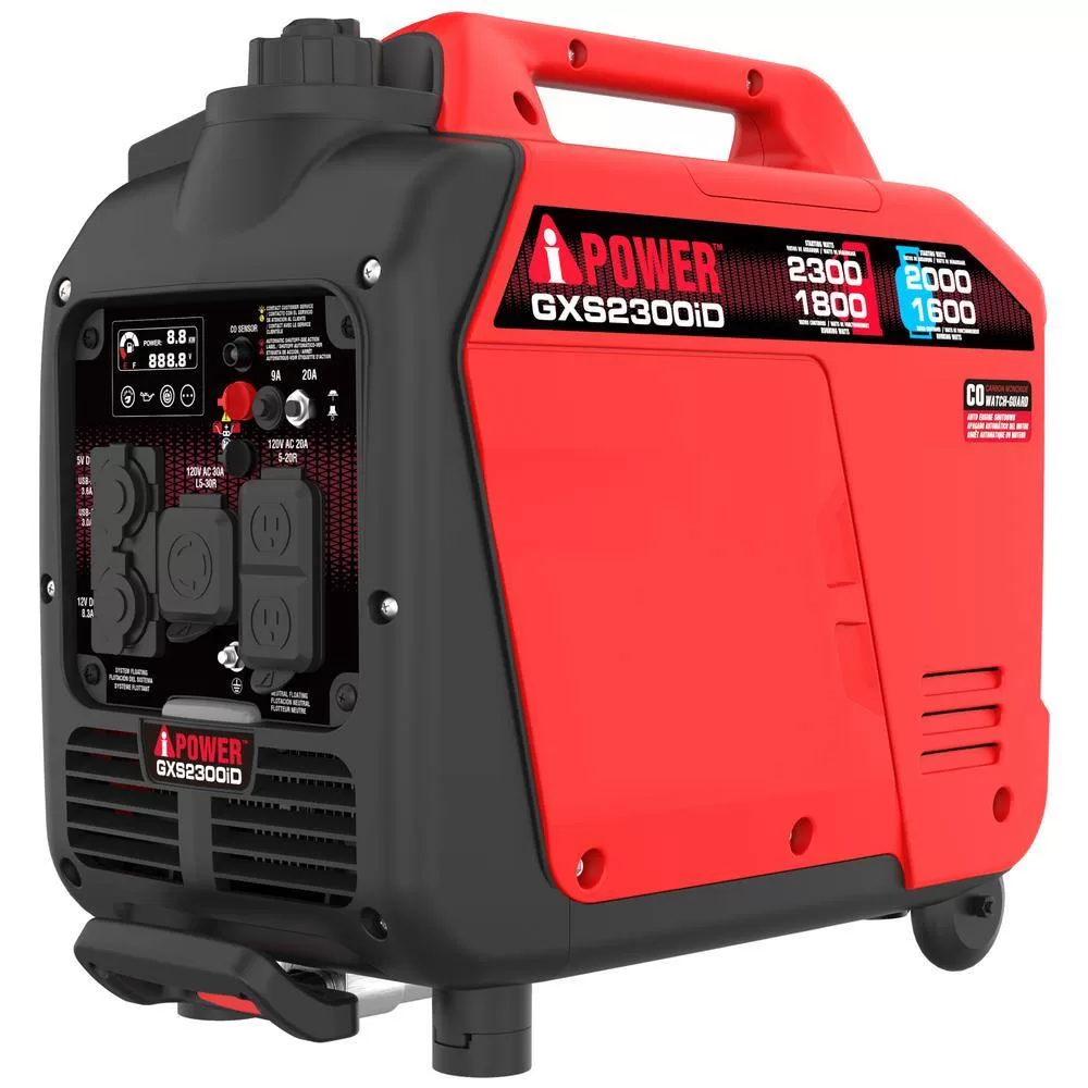 A-iPower GXS2300iD 2300-Watt Recoil Start Gas Propane Powered Ultra ...