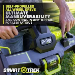 RYOBI 40V HP Brushless Whisper Series 21. in Walk Behind Self-Propelled ...