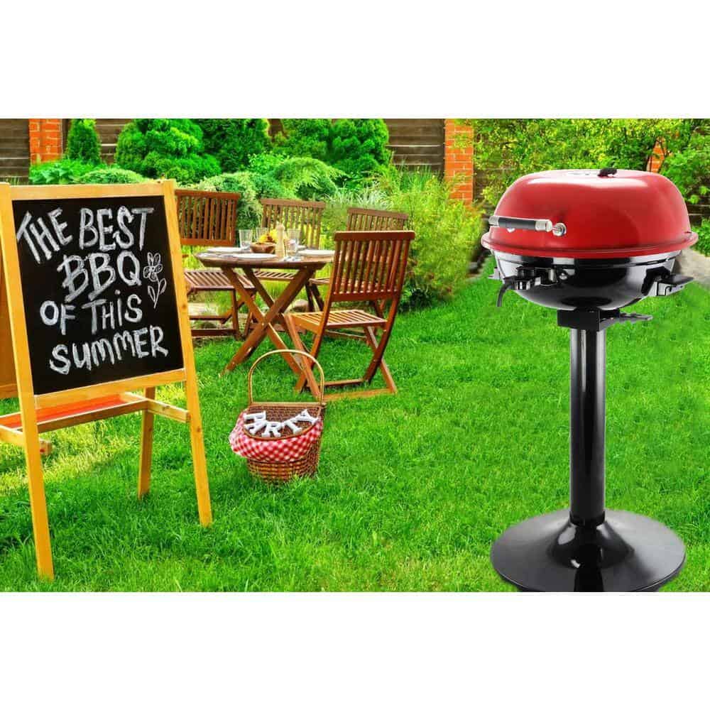 Better Chef 98589580M 15 in. Electric Barbecue Grill in Red ...