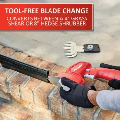 Homelite HOMHT10 12V Lithium Cordless Battery Grass Shear and Shrubber ...