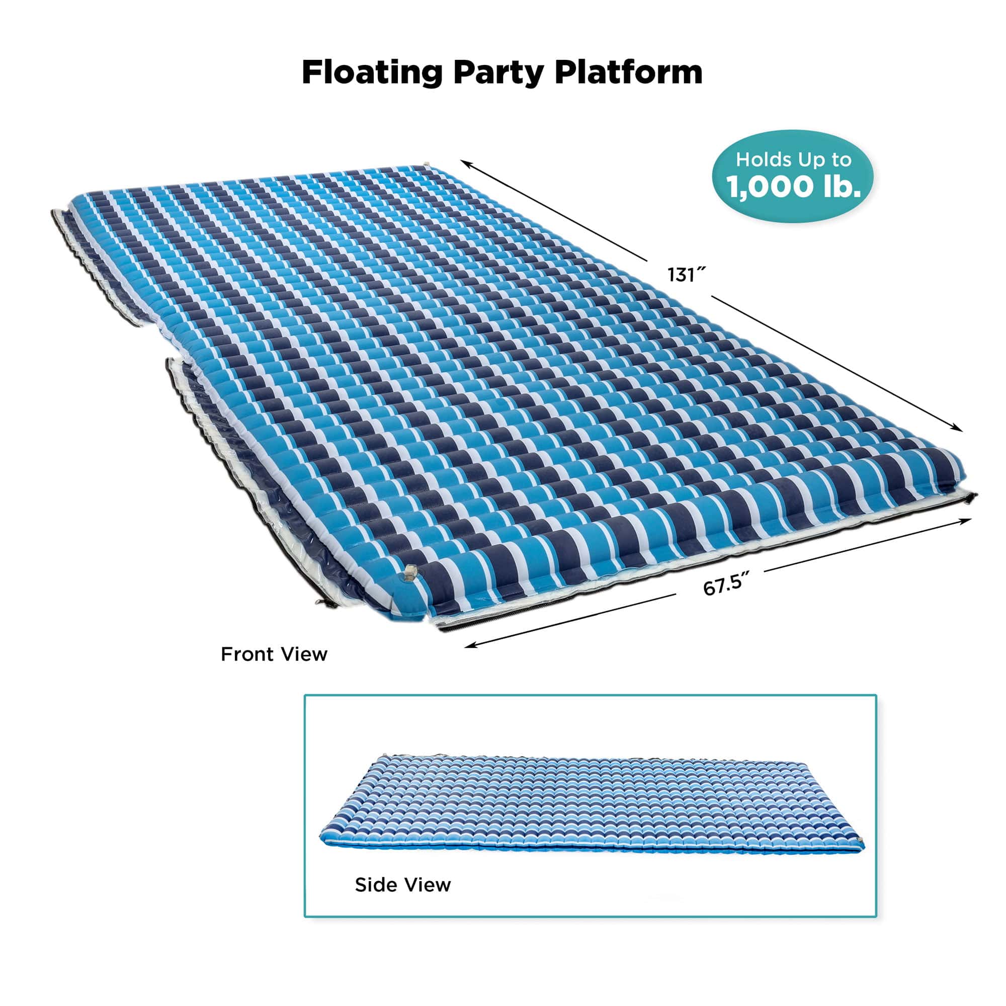 Aqua Supersized Party Plank Floating Island Raft Platform Float (2 Pack ...