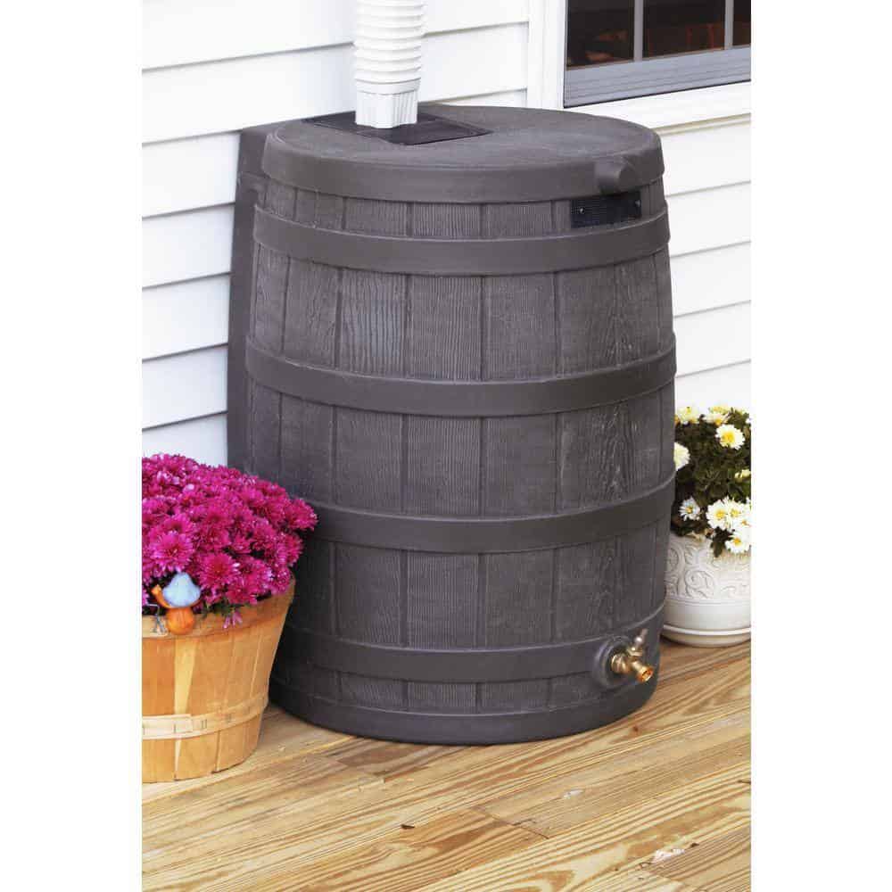 Good Ideas Rain Wizard 40 Gal. Oak Rain Barrel - MartDiscover.com