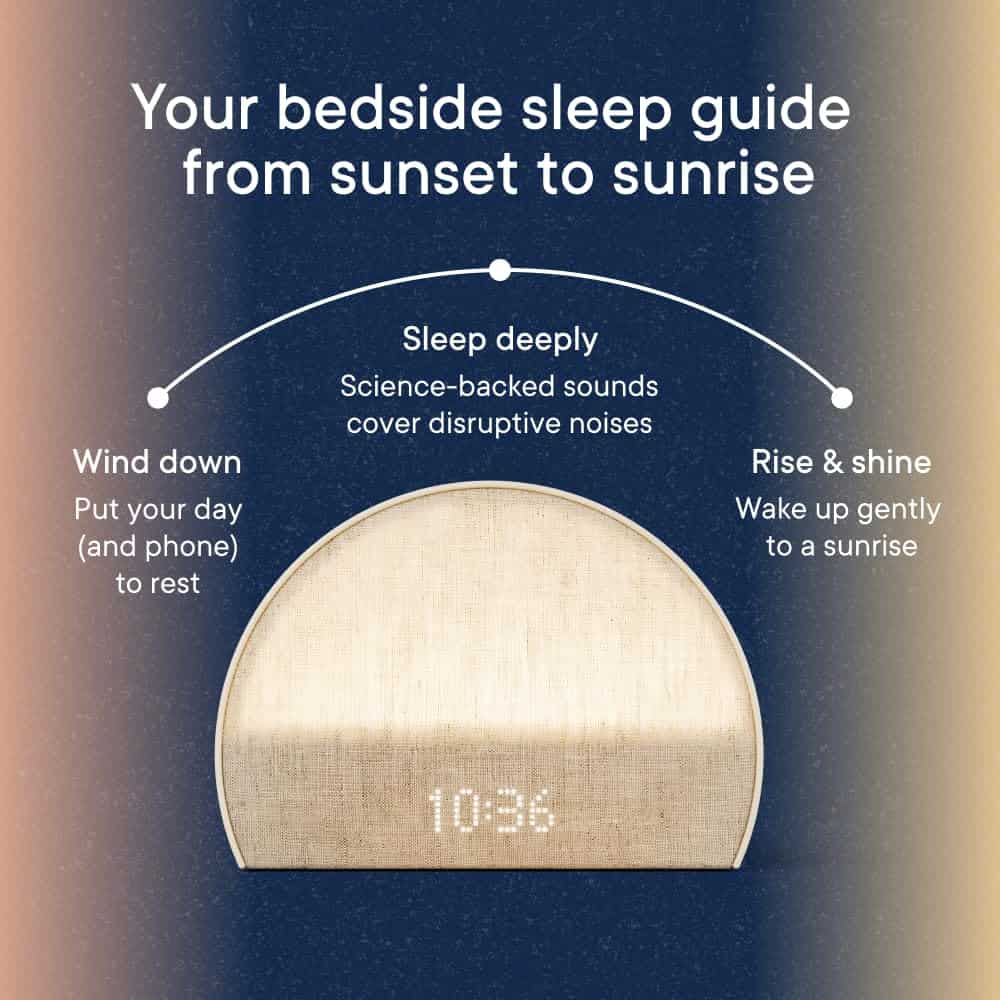 Hatch Baby Smart Sleep Clock, Dimmable Clock, Latte - MartDiscover.com