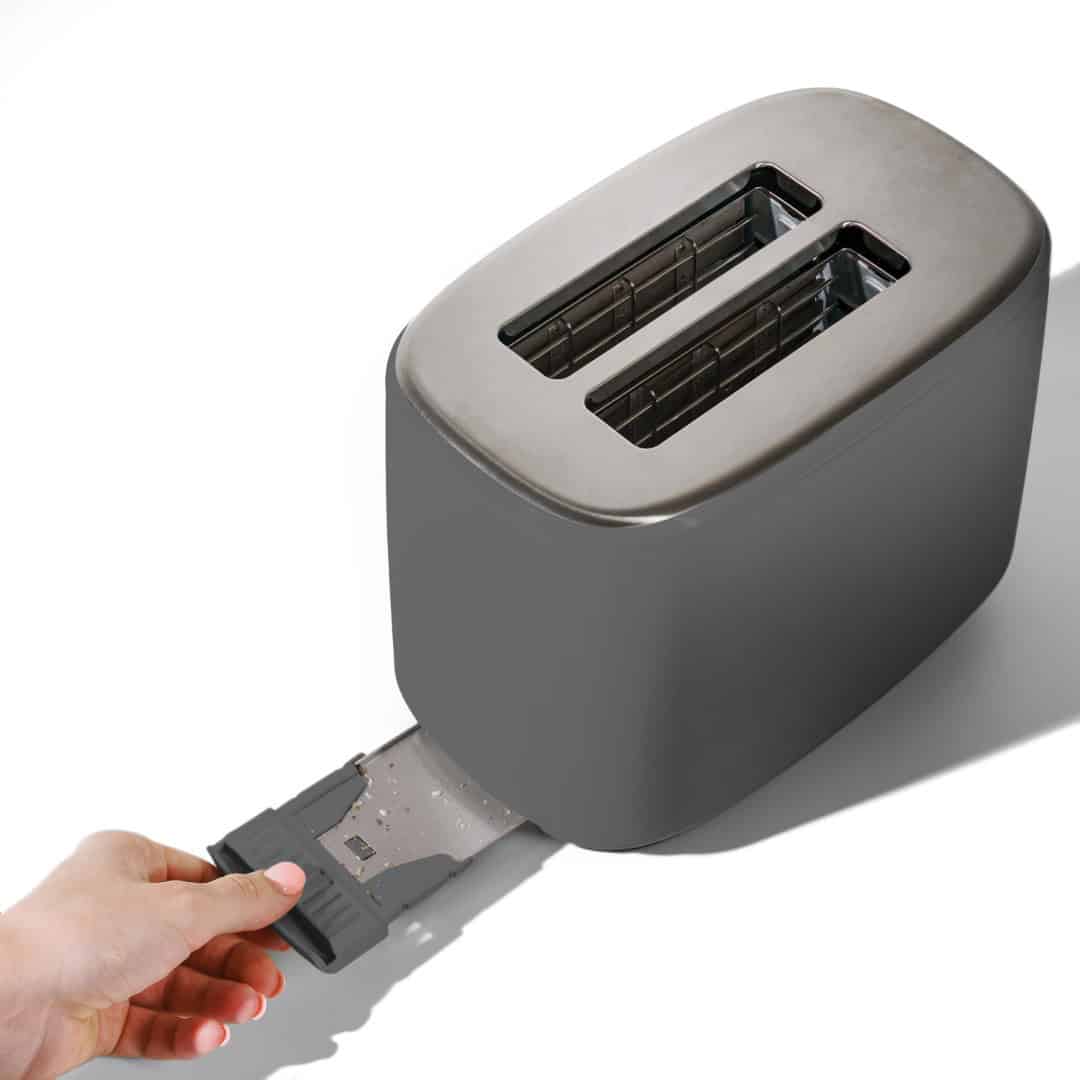 Beautiful 2 Slice Toaster with Touch-Activated Display, Oyster Gray by ...