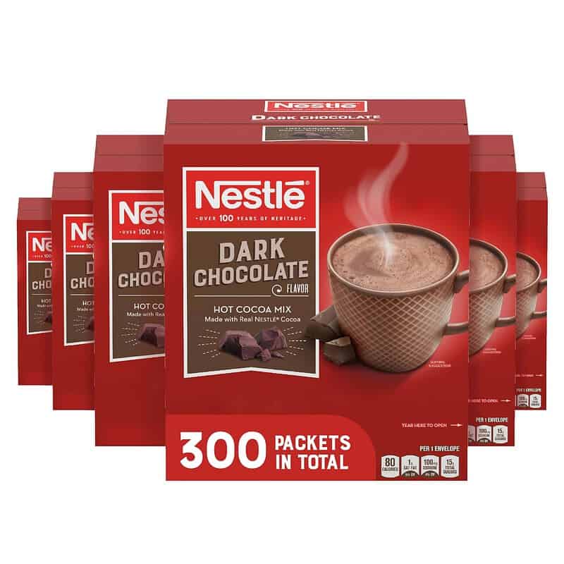 Nestle Hot Chocolate Packets, Dark Chocolate Flavor Hot Cocoa Mix, Made ...