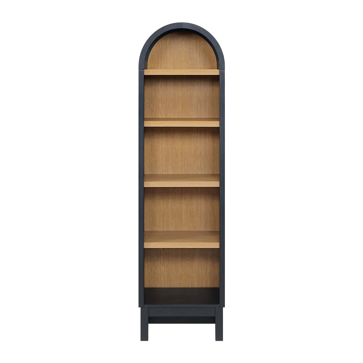Better Homes & Gardens Juliet Narrow Arch Bookcase, Rich Black Finish ...