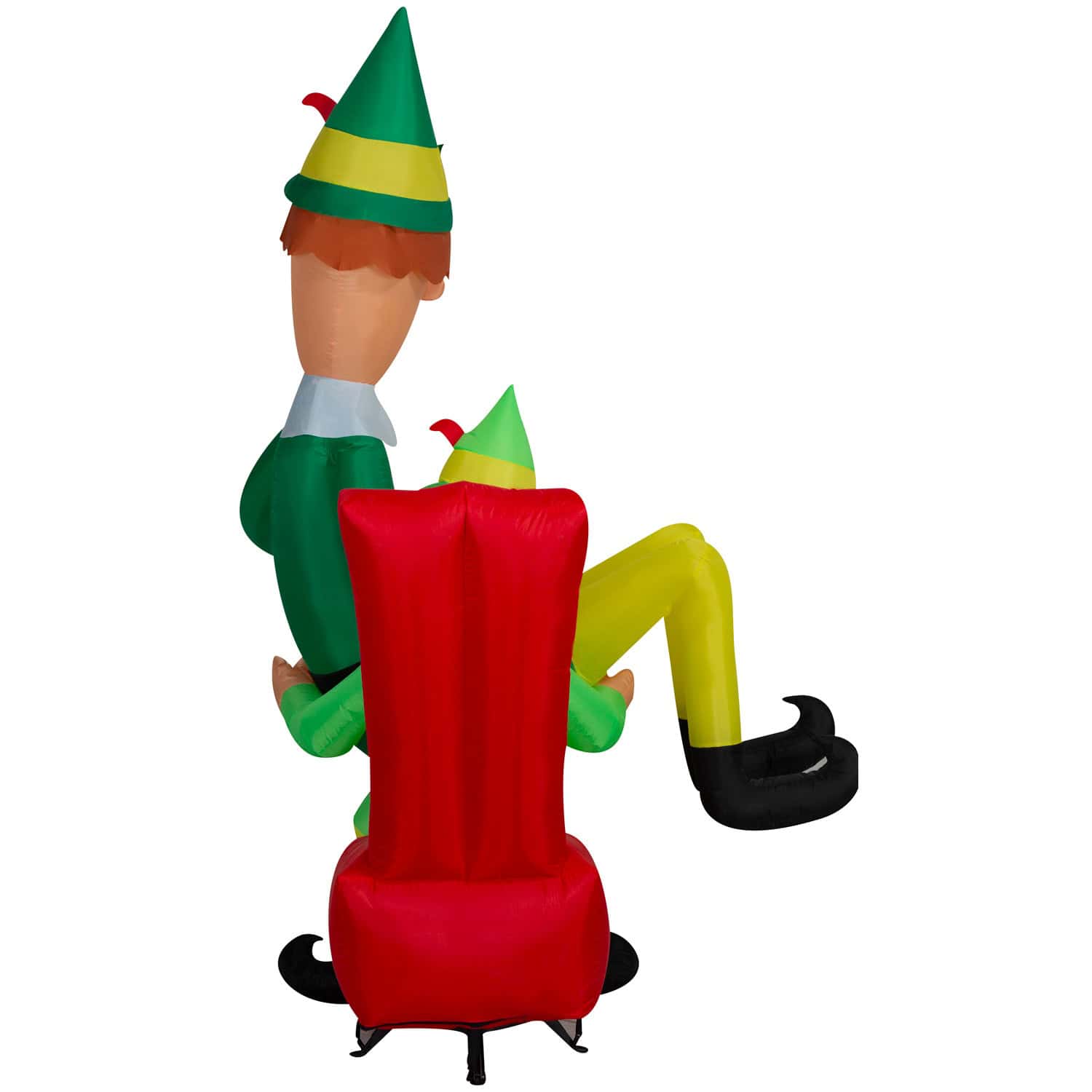 Gemmy Buddy The Elf 83.86-in Elf Inflatable with White LED Lights ...