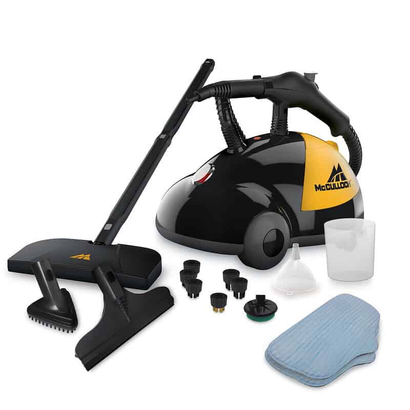 McCulloch MC1275 Heavy-Duty Steam Cleaner with 18 Accessories, Extra ...