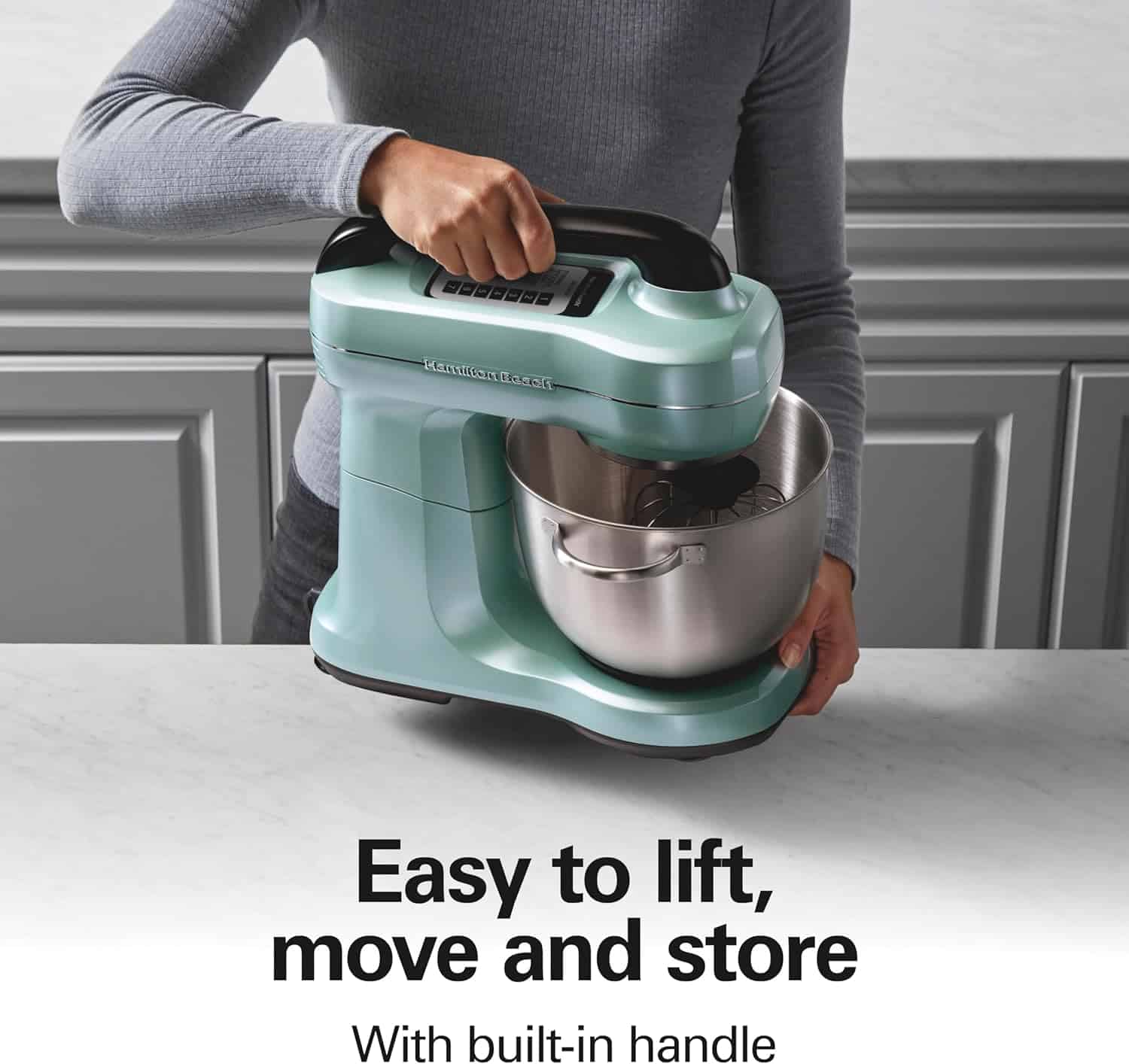 Hamilton Beach 7-Speed Stand Mixer & Attachments - Teal - MartDiscover.com