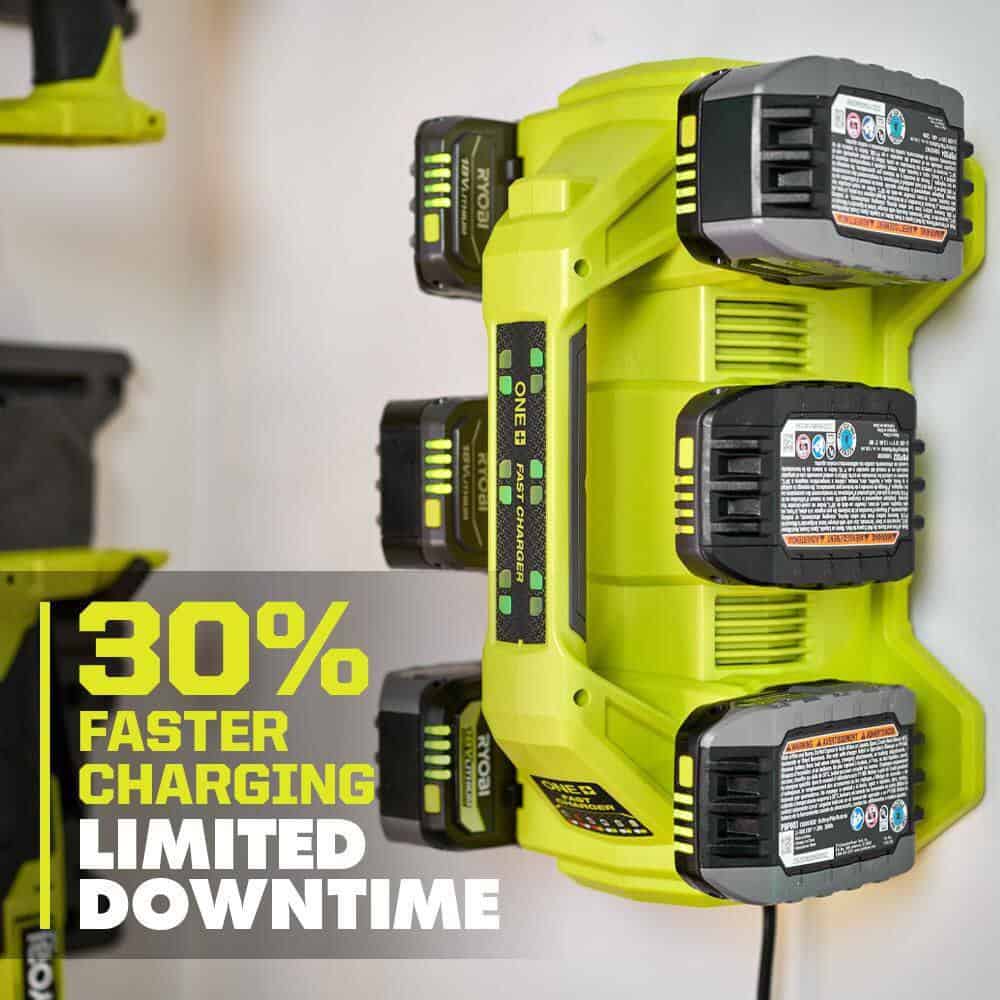 RYOBI ONE+ 18V 6-Port Fast Charger - MartDiscover.com