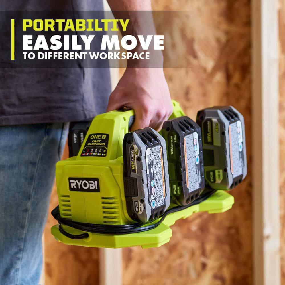 RYOBI ONE+ 18V 6-Port Fast Charger - MartDiscover.com