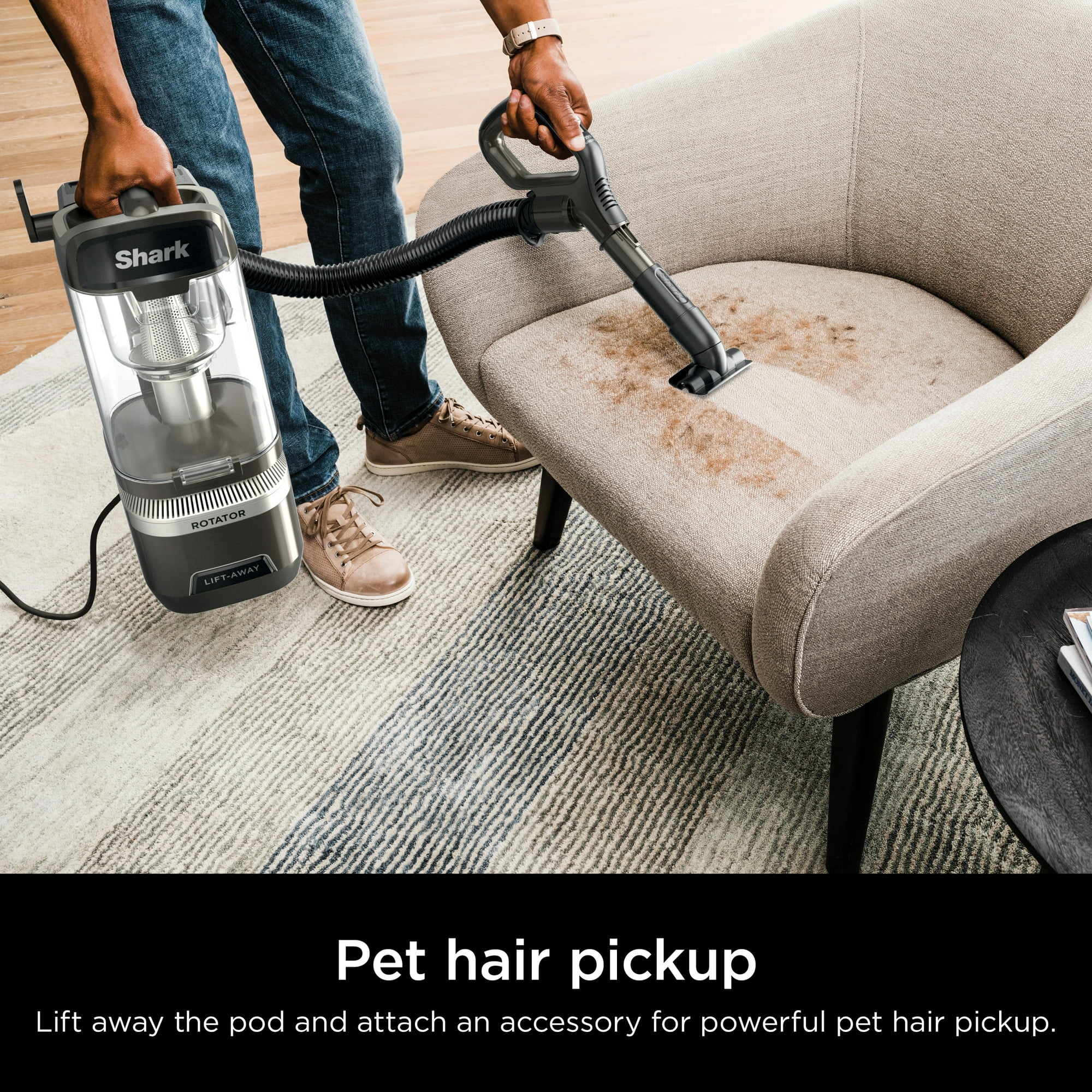 Shark Rotator Lift-Away Upright Vacuum with DuoClean PowerFins and Self ...
