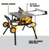 DEWALT DWE7491RS 15 Amp Corded 10 in. Job Site Table Saw with Rolling ...