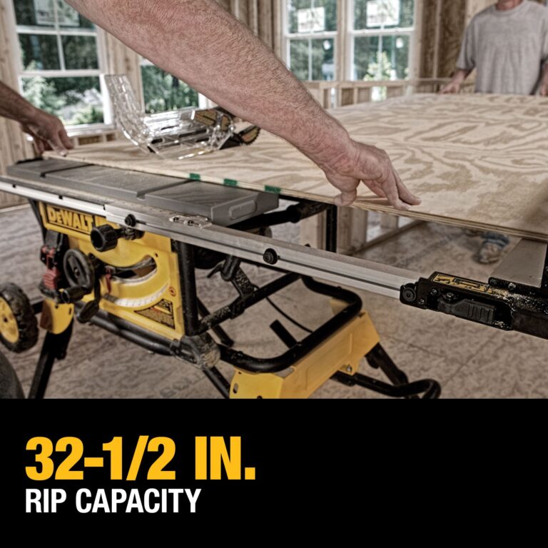 DEWALT DWE7491RS 15 Amp Corded 10 in. Job Site Table Saw with Rolling ...
