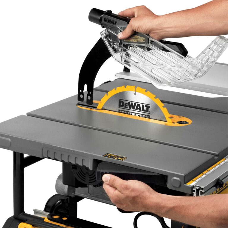 DEWALT DWE7491RS 15 Amp Corded 10 in. Job Site Table Saw with Rolling ...