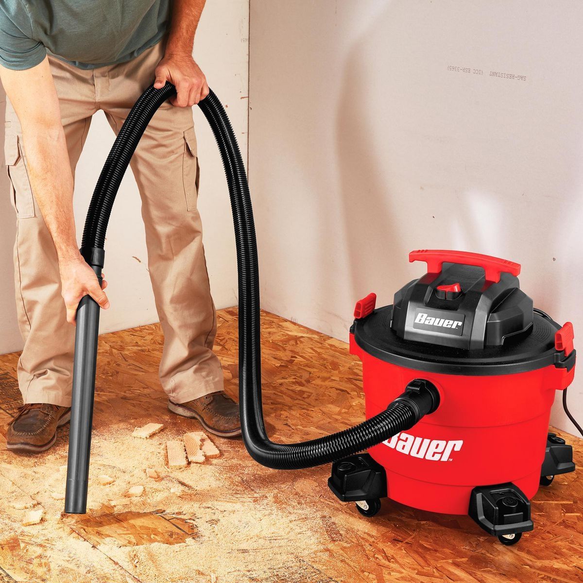 BAUER 9 Gallon 4.5 Peak Horsepower Wet/Dry Vacuum - MartDiscover.com