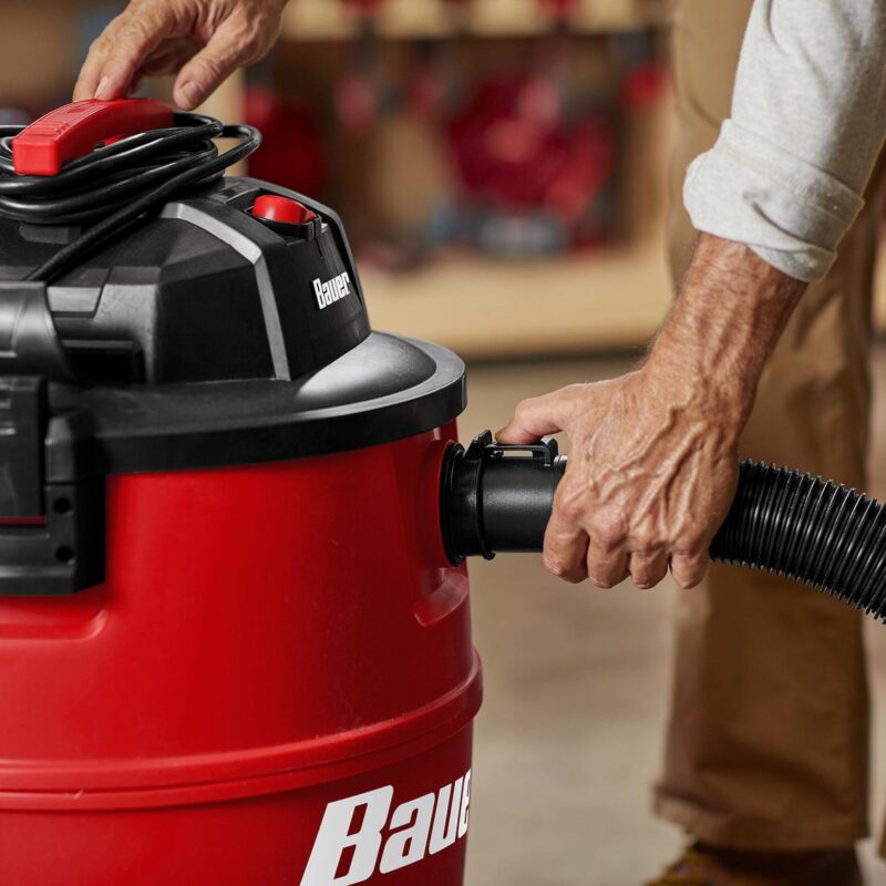 BAUER 16 Gallon Wet/Dry Vacuum with Cart - MartDiscover.com